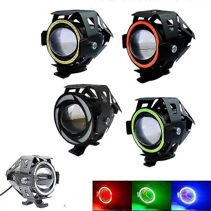 125w Motorcycle Headlight U7 Led Moto Driving Car Fog Spot Head Light ...
