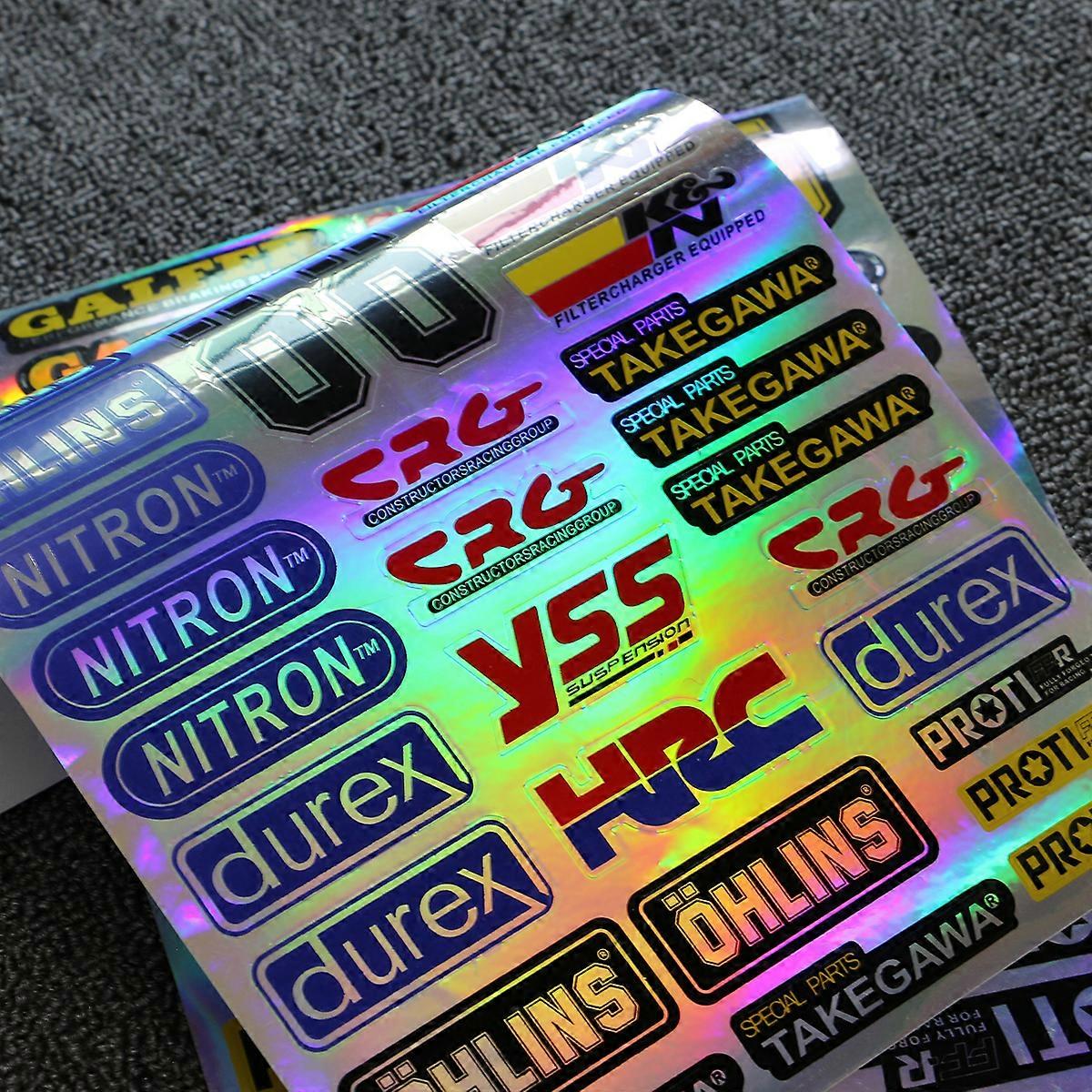 OHLINS Modified Reflective Laser Moto Sticker PVC Ohlins Suspension ...