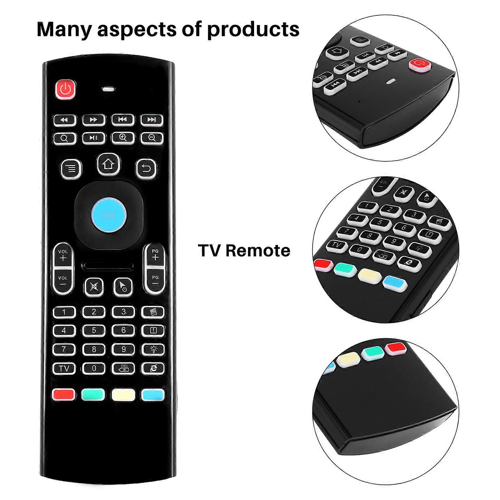 Air Mouse for Android Tv Box, Mini Wireless Keyboard Air Remote Mouse ...
