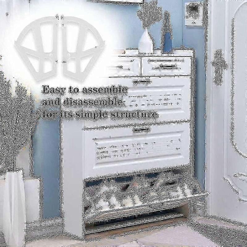 P Shoe Cabinet Shelves Home Hollow Double Shelf Shoe Rack Cabinet Er ...