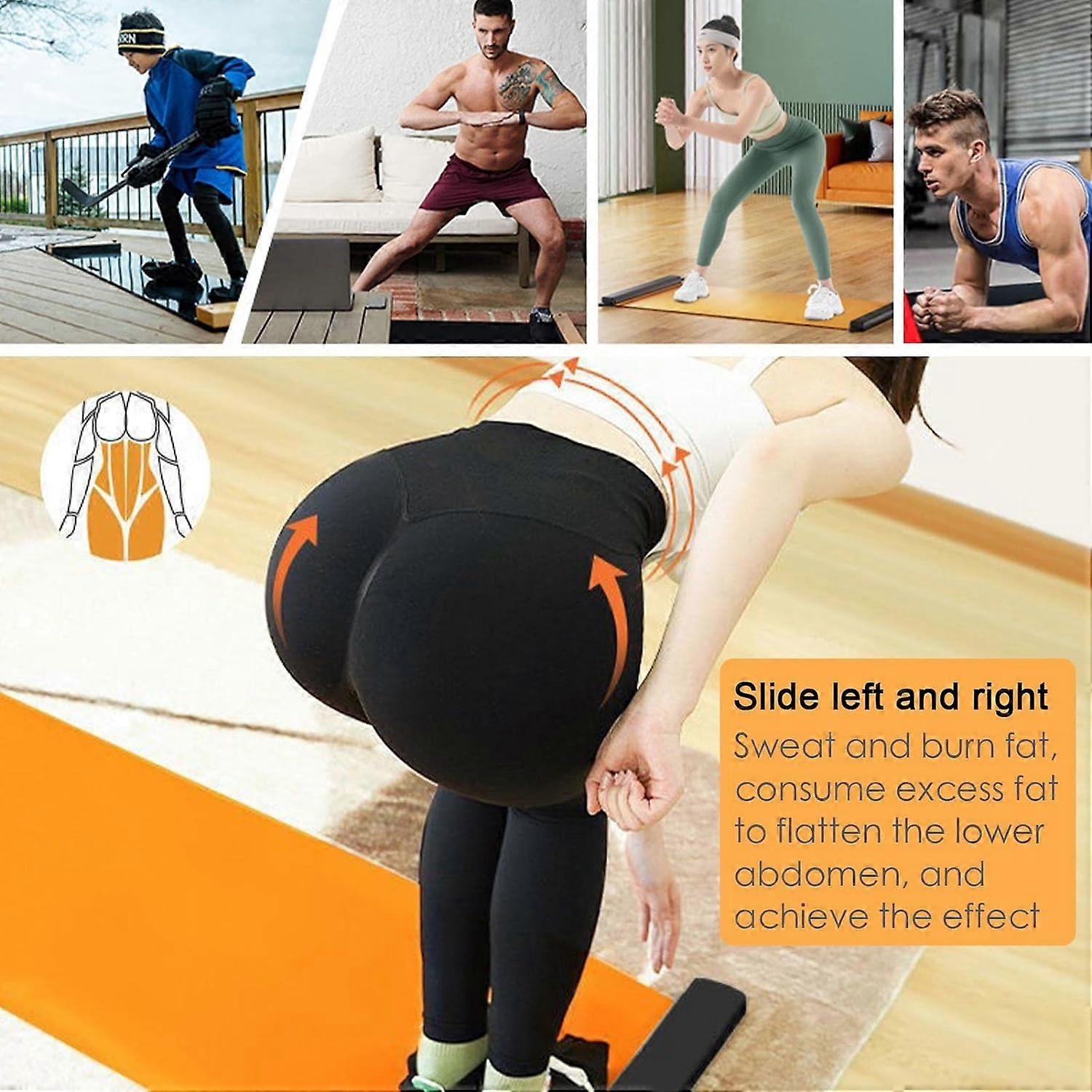 Slide Board, Professional Slide Board for Exercise with End Stops ...