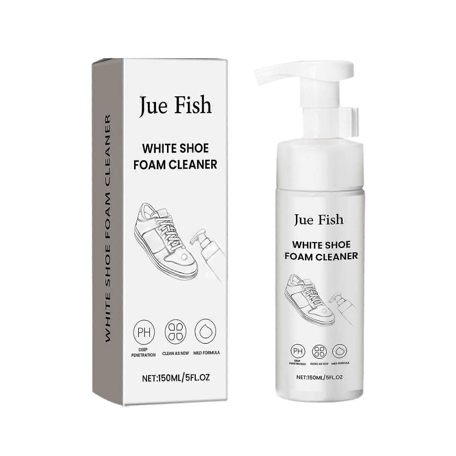 White Shoe Foam Cleaner, Foam Sneaker Cleaner Removes Dirt & Stains ...