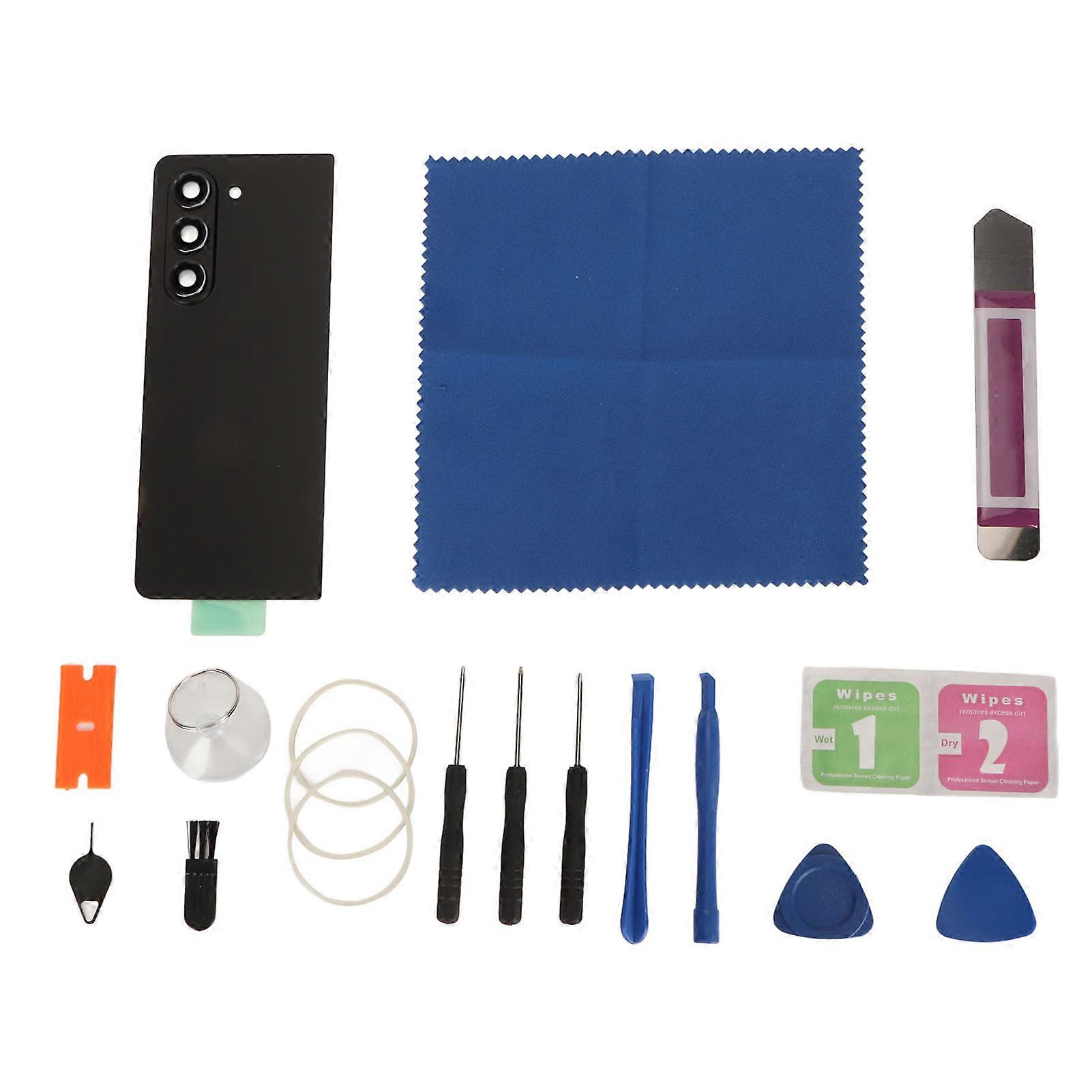 Back Glass Replacement Back Cover Glass Housing Door with Camera Lens ...