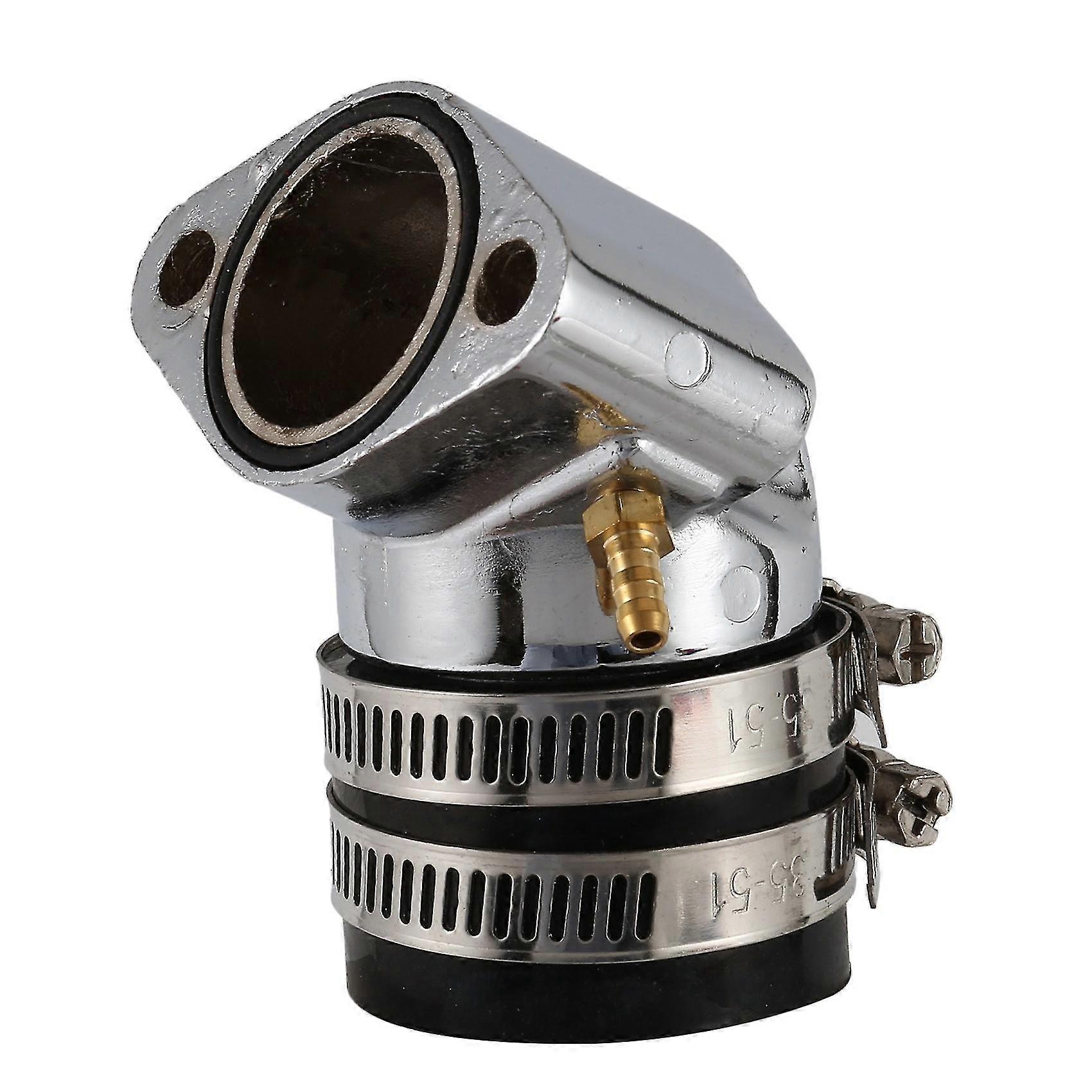 Engine Carburetor Aluminum Alloy Angled Adapter Inlet Intake Carb ...