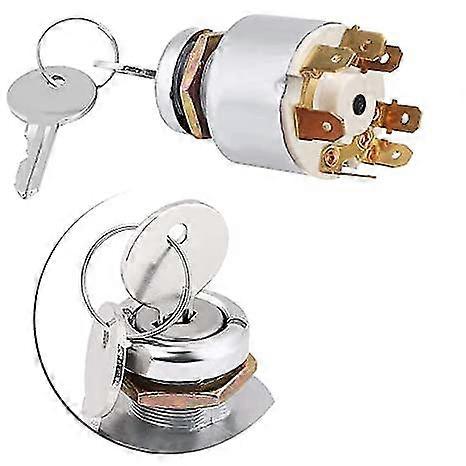 Universal Ignition Lock Key Switch Tractor Ignition Switch Ignition ...