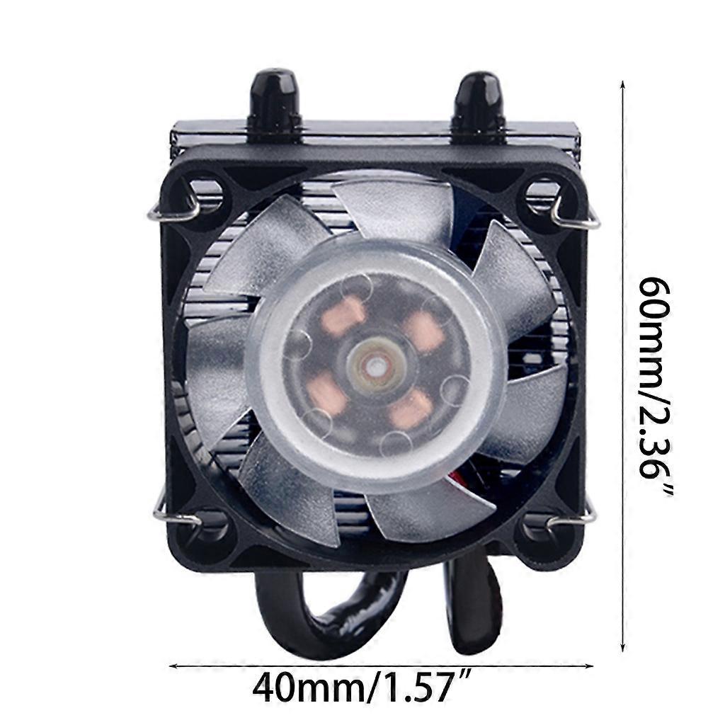 For RaspberryPi 4B 3B 3B+ Fan Low Profile CPU Cooler with RGB Cooling ...