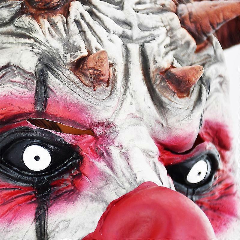 Halloween Clown Mask Scary Scary Latex Masks with Hair Cosplay Costume ...