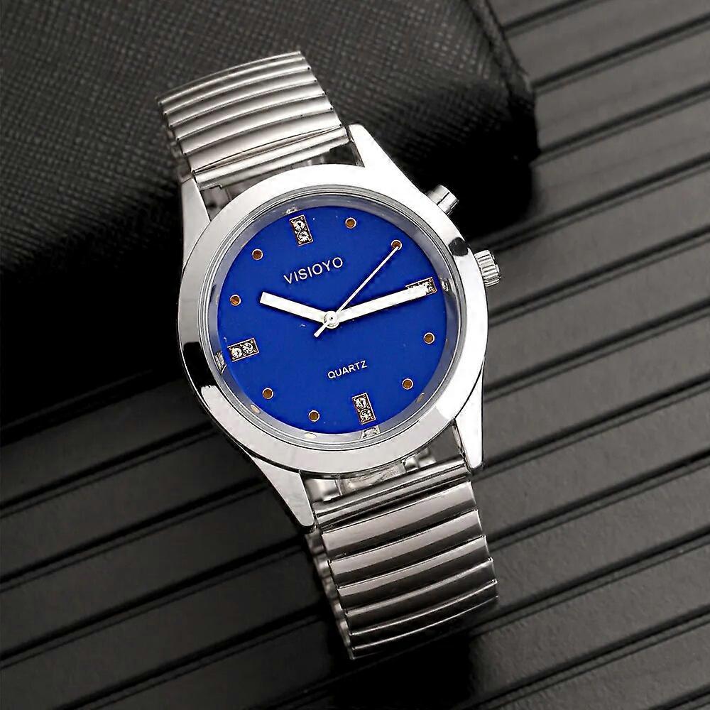 English Talking Watch with Alarm, Speak Date and Time, Blue Dial TESBL ...