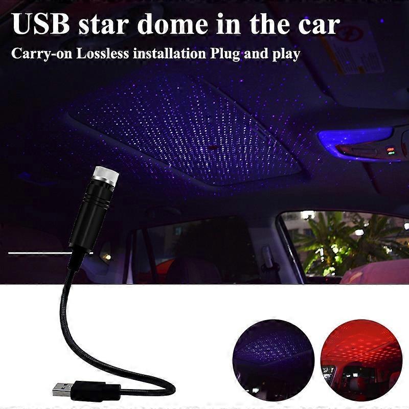USB LED Car Interior Decorative Light Roof Star Light DJ Christmas ...