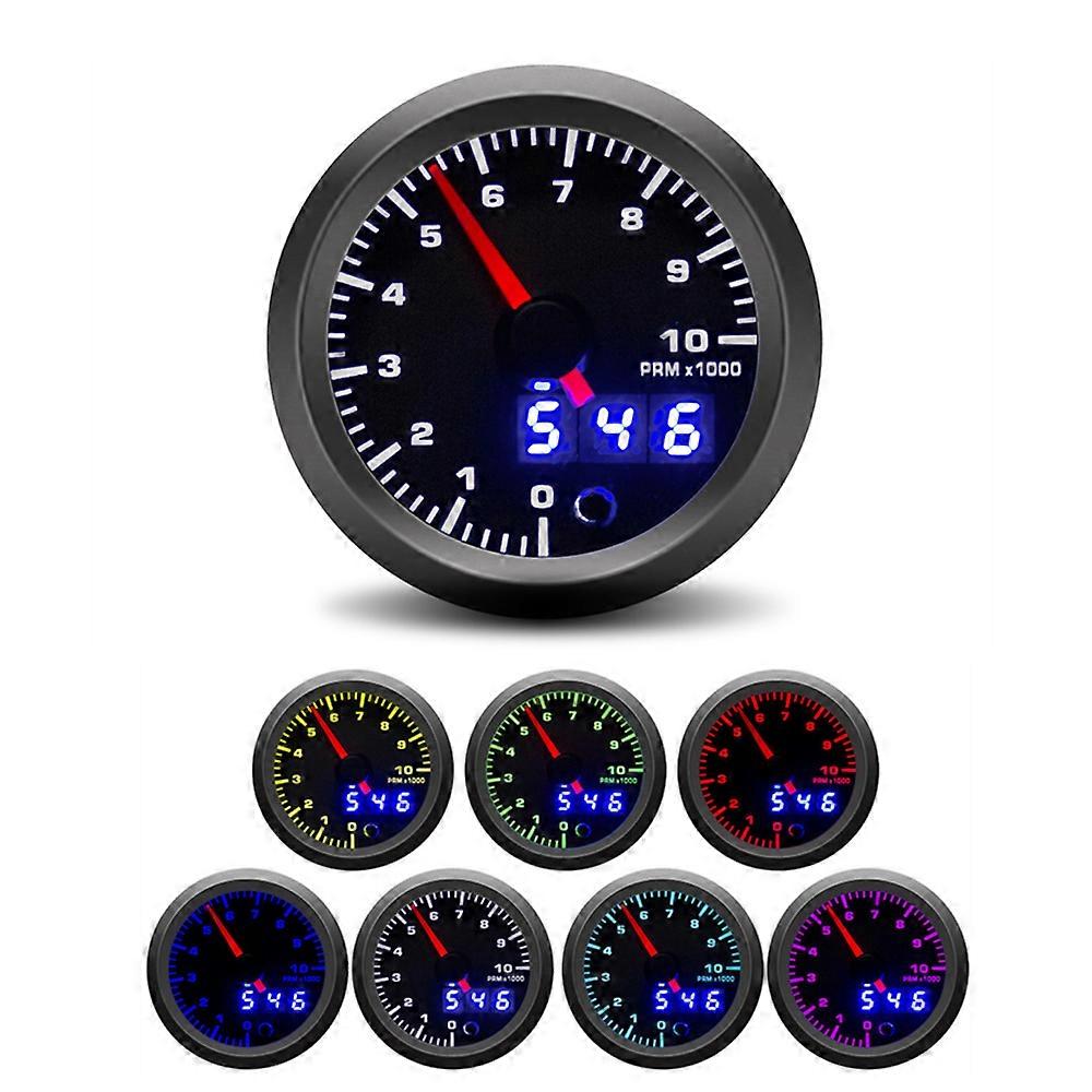 52mm Tachometer PRM Boost Gauge Water Temp Oil Temp Oil Press Voltmeter EGT Gauge AFR Gauge 7 ...