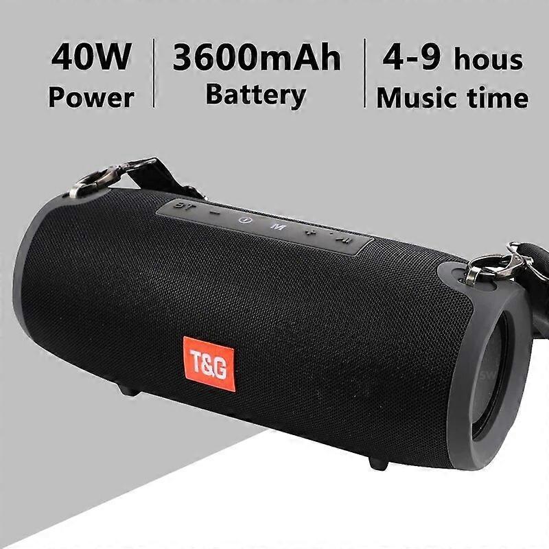 40W Bluetooth Speaker TG118 High Power Portable Waterproof Column For ...