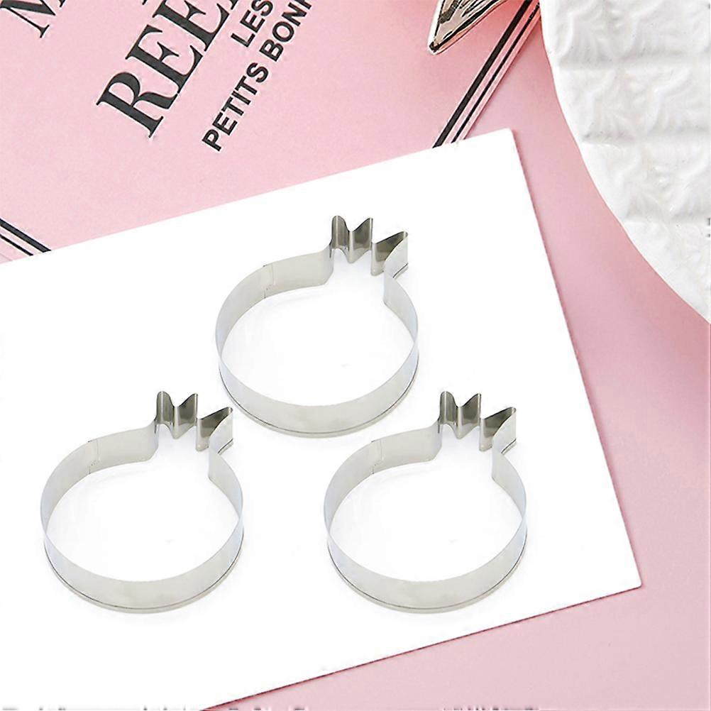3 Pcs Cake Molds Fondant Mold Bread Mold Cutter Pomegranate Cookie ...
