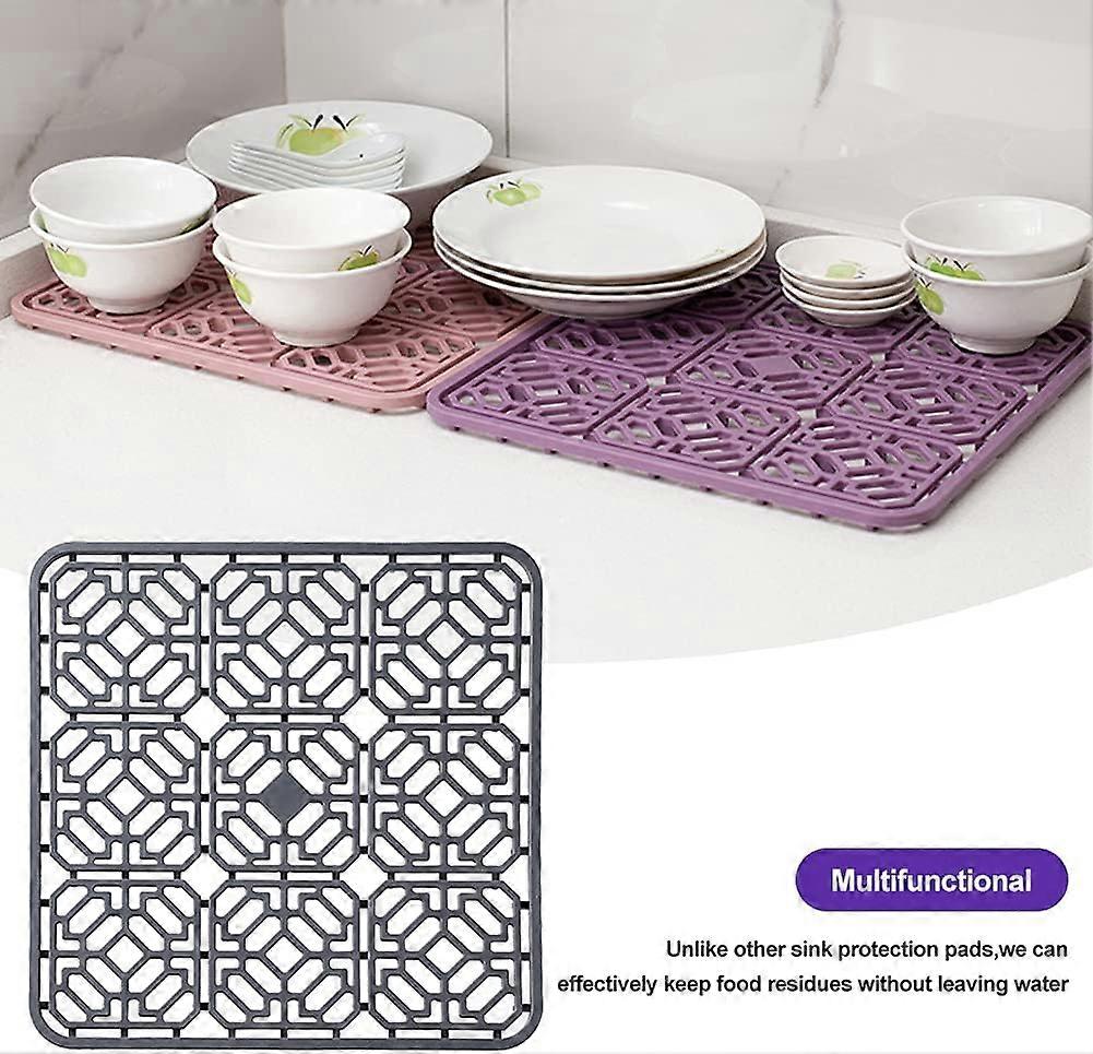 Silicone Sink Protector Kitchen Grid, Heat Resistant Non - Slip, Rubber ...