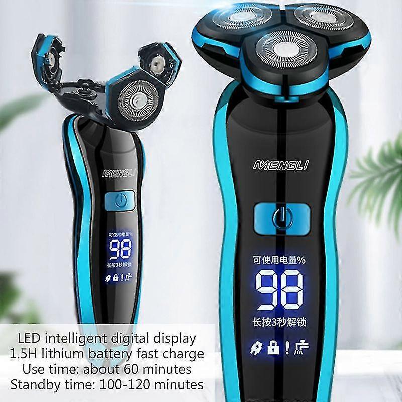 Electric Razor Shaver Rechargeable Shaving Machine For Men Beard Wet ...