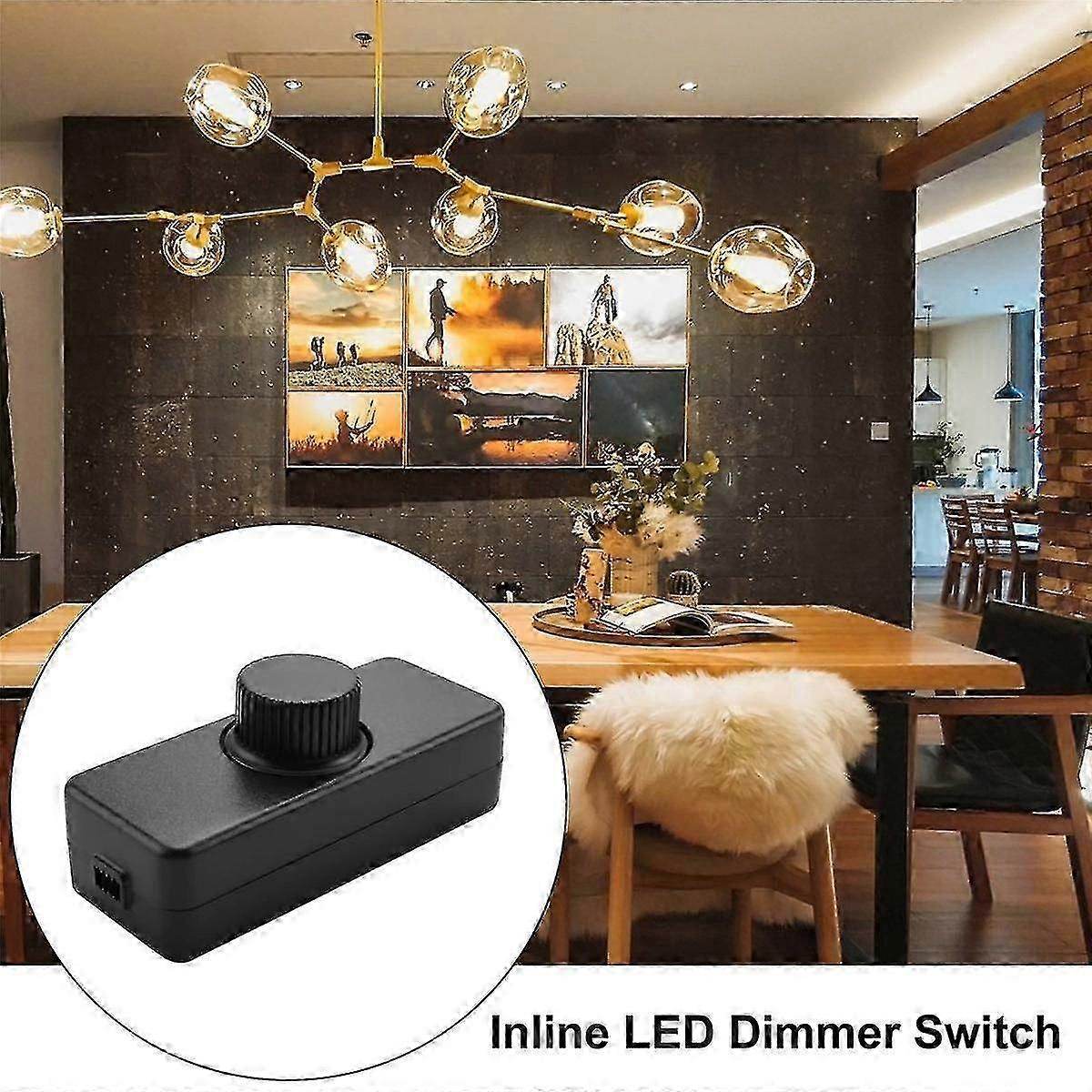 Inline Led Dimmer Switch, Built-in On/off And Knob Control Dimmer For ...
