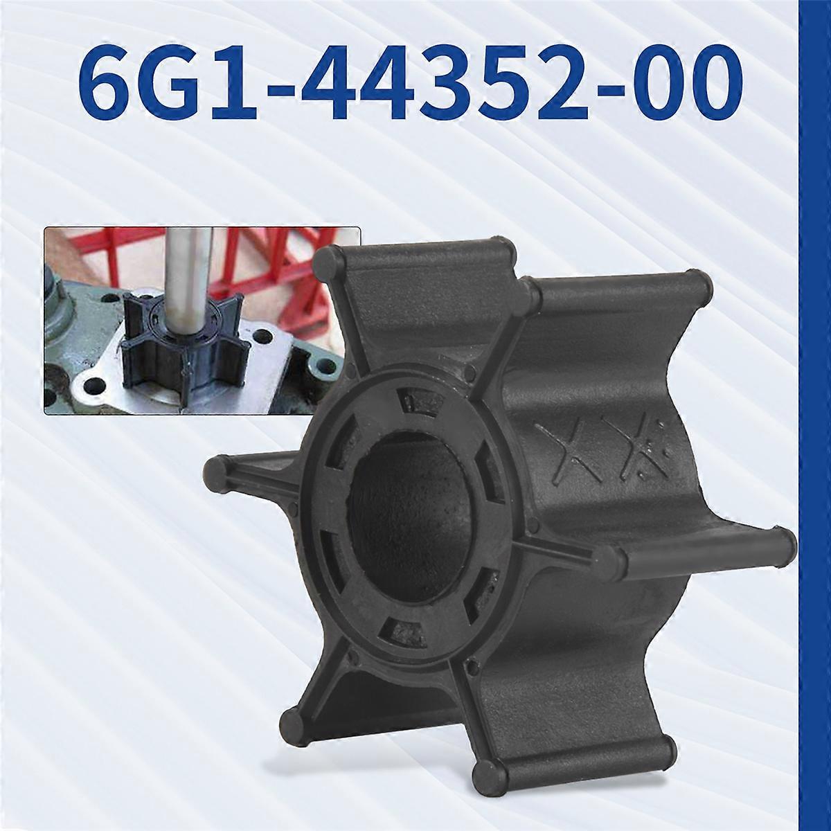 6G1-44352-01-00 Water Pump Impeller for Yamaha 2 Stroke 6HP 8HP Boat ...