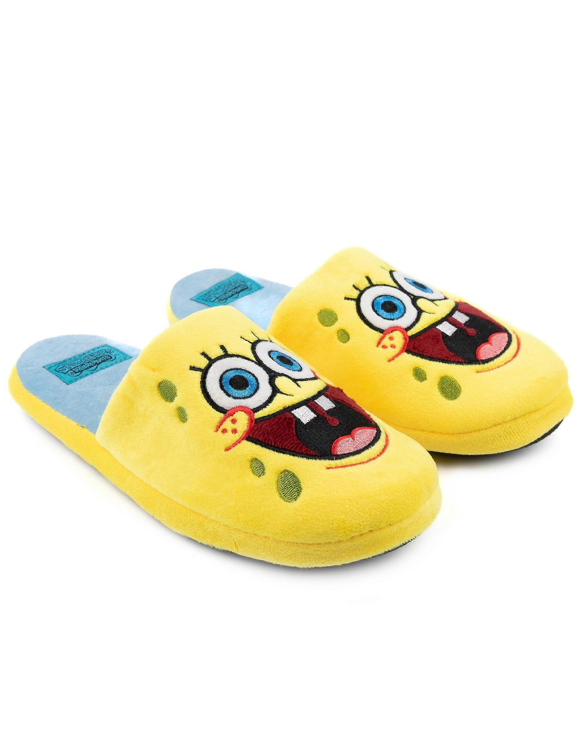 SpongeBob SquarePants Womens Mule Slippers Yellow Character | Fruugo UK