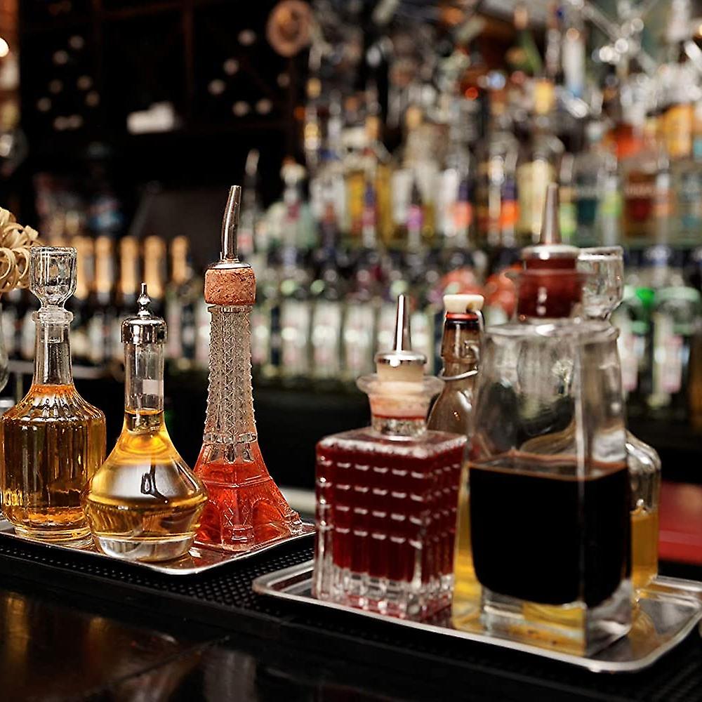 Cocktail Bitters Bottle - Vintage Square Glass Design With Cork And ...