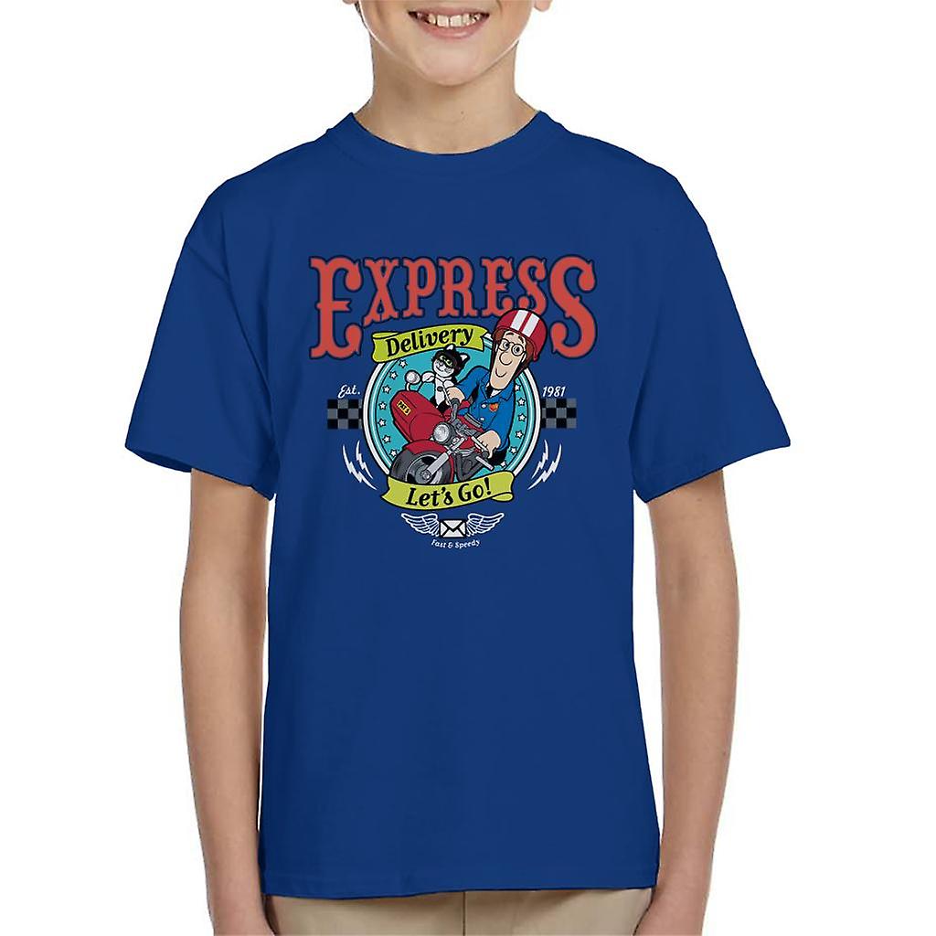 Postman Pat Express Delivery Lets Go Kid's T-Shirt | Fruugo UK