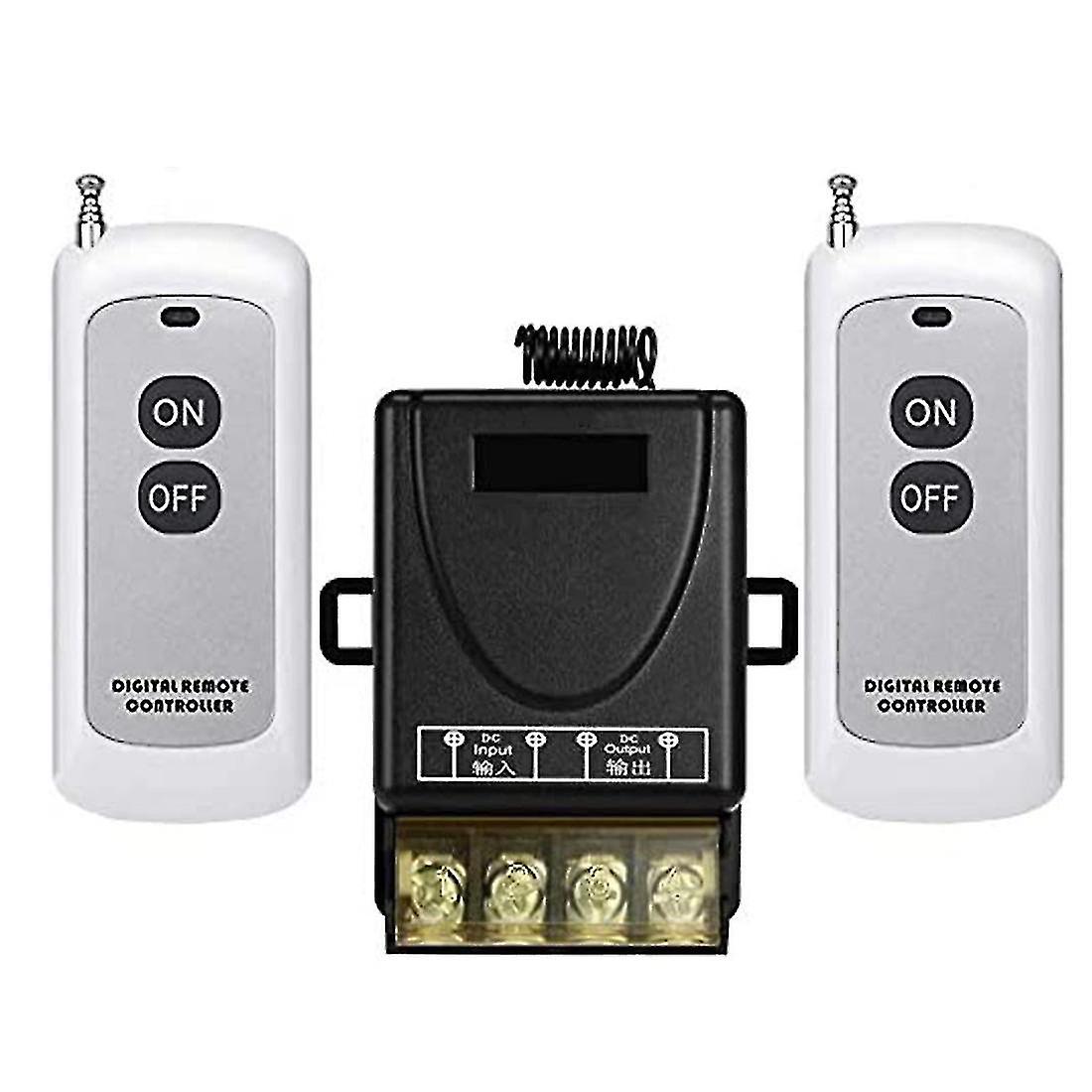 Wireless Remote Switch,dc12v/24v/48v/72v Rf Remote Switch With 984ft ...