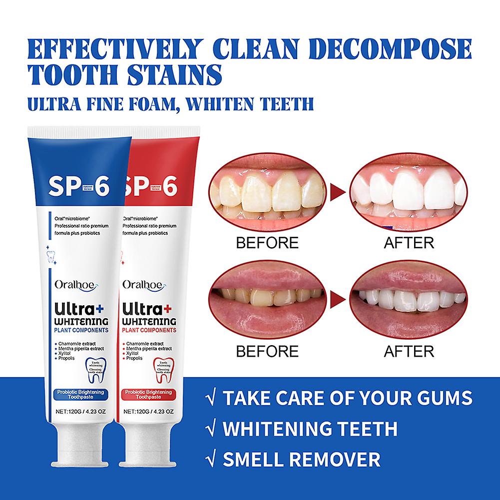 Whitening Toothpaste with Probiotics Easy Using Freshing Breath ...