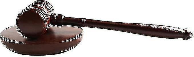 Wooden Gavel And Sound Block Set Wood Gavel And Round Hammer Sound ...