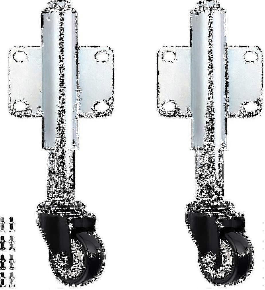 Extension Gate Caster Wheels - Set Of 2 Heavy-duty Support Casters For ...