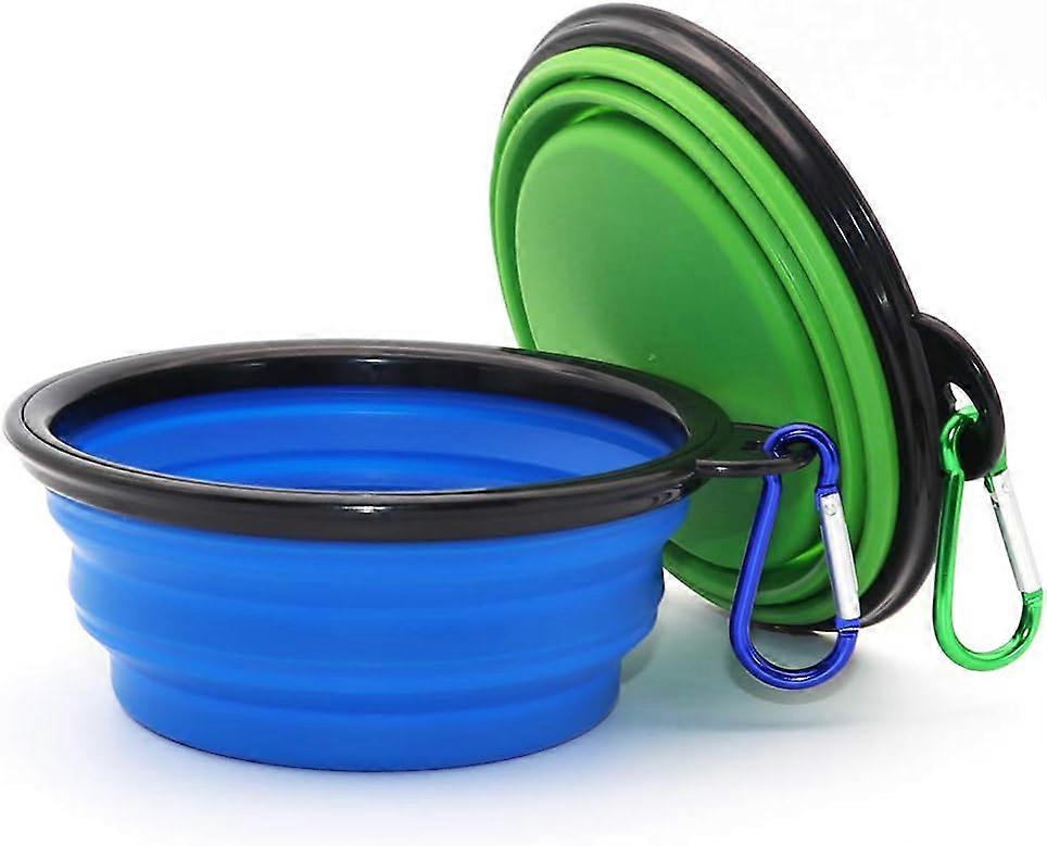 2 Pieces Portable Dog Bowl Collapsible Dog Bowl,Travel Dog Bowls and ...