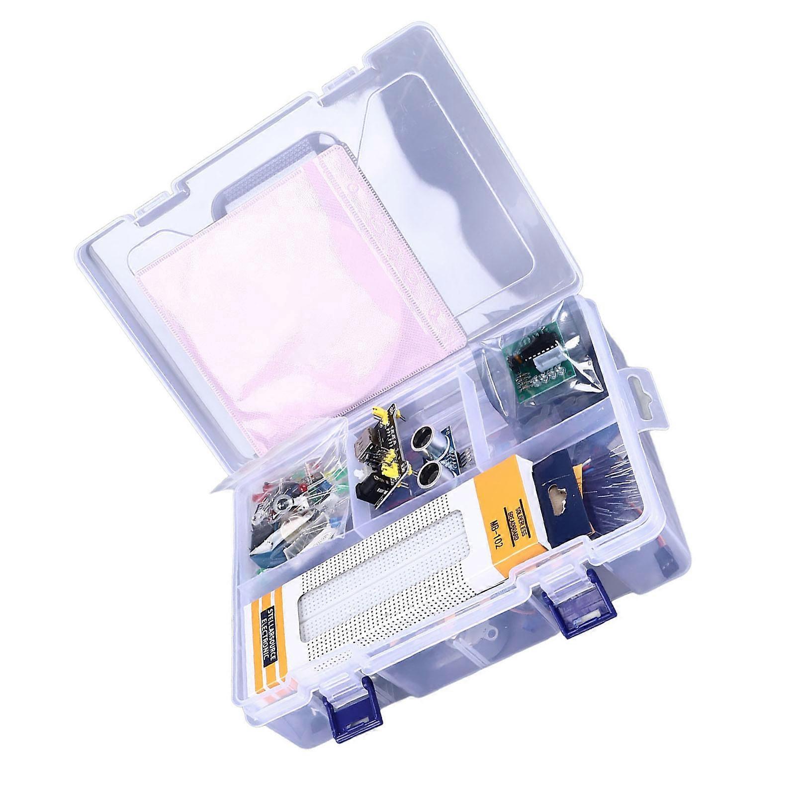 Electronic Component Kit 830 Breadboard LED Buzzer Resistor Temp ...