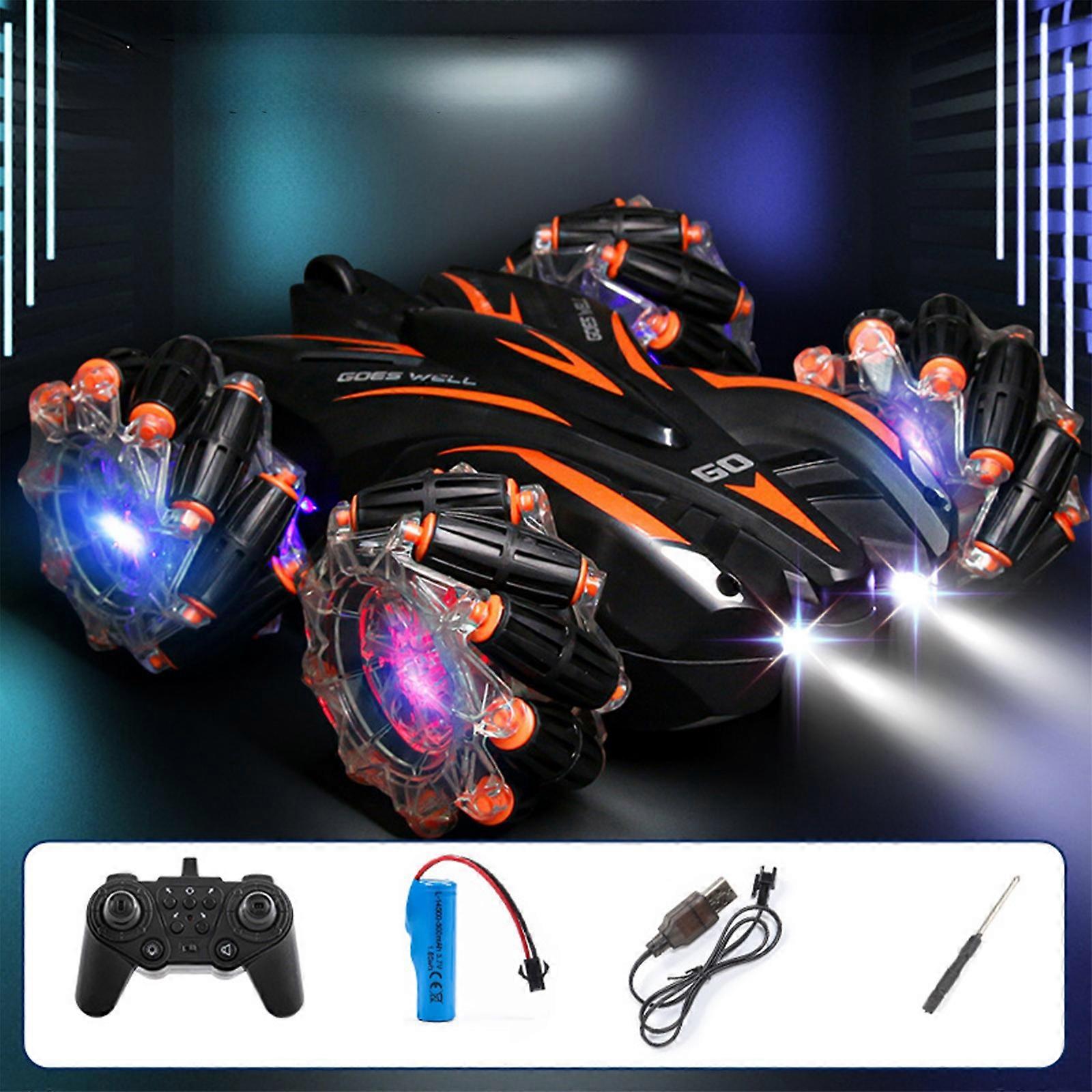 Lighting Double-sided Car RC Stunt Drifting Car Four-wheel Drive Power ...