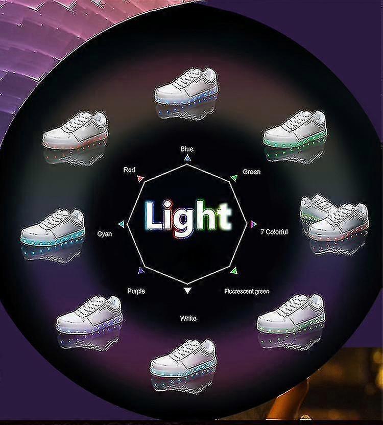 Led Light Shoes For Men And Women Student Activism Board Shoes Usb ...