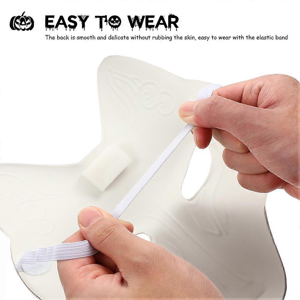 Japanese Kabuki Kitsune Fox Mask PU Unpainted Masquerade Masks DIY ...