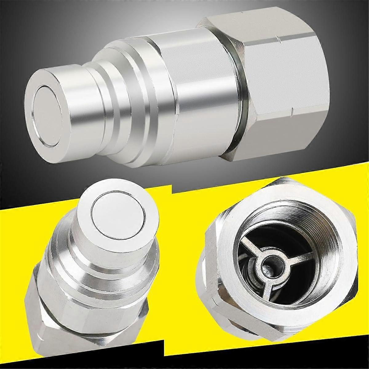 3/4Inch NPT Skid Steer Flat Face Hydraulic Quick Connect Couplers ...