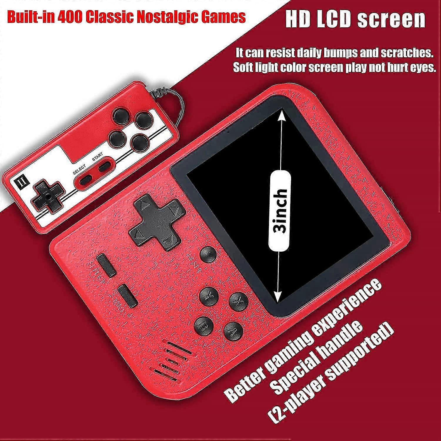 Handheld Game Console, Retro Portable Video Game Console With 400 Classical Fc Games 3.0-inch ...