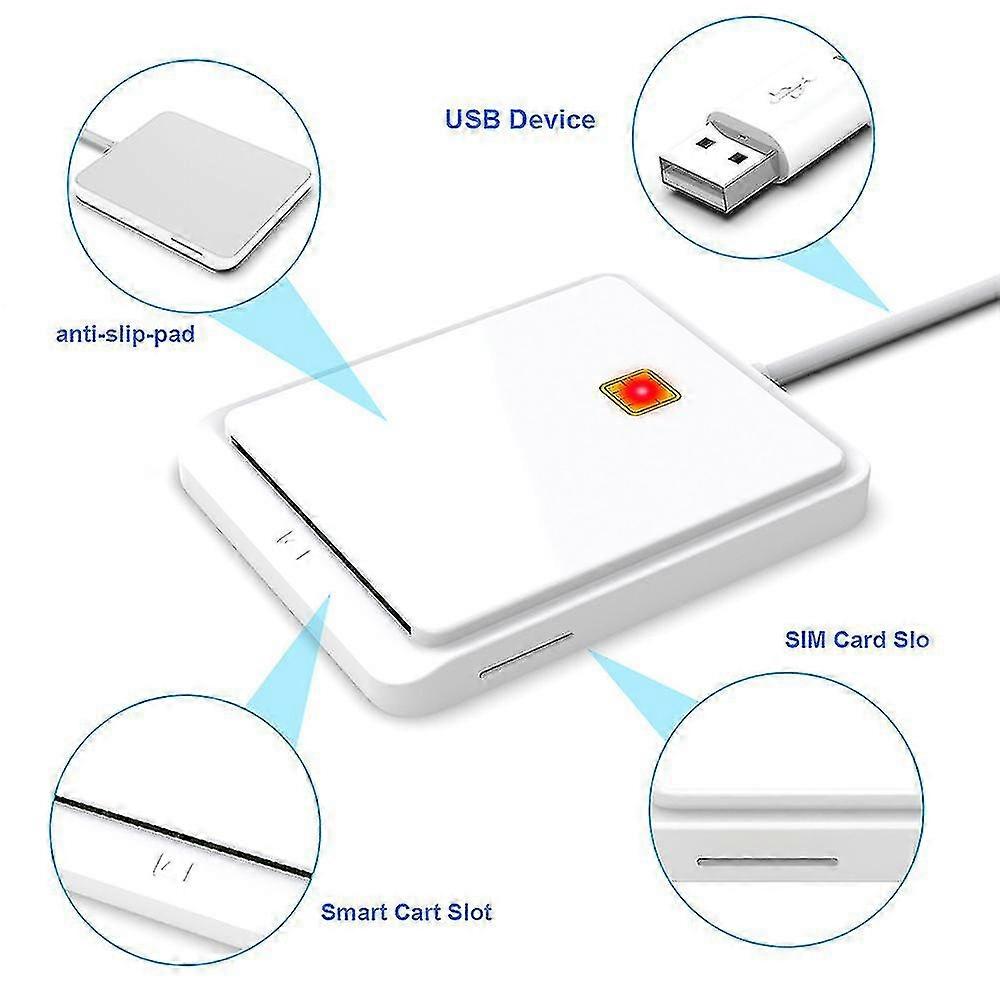 Multi-function Sim Smart Card Reader Tax Declaration Cac Id Card Reader ...
