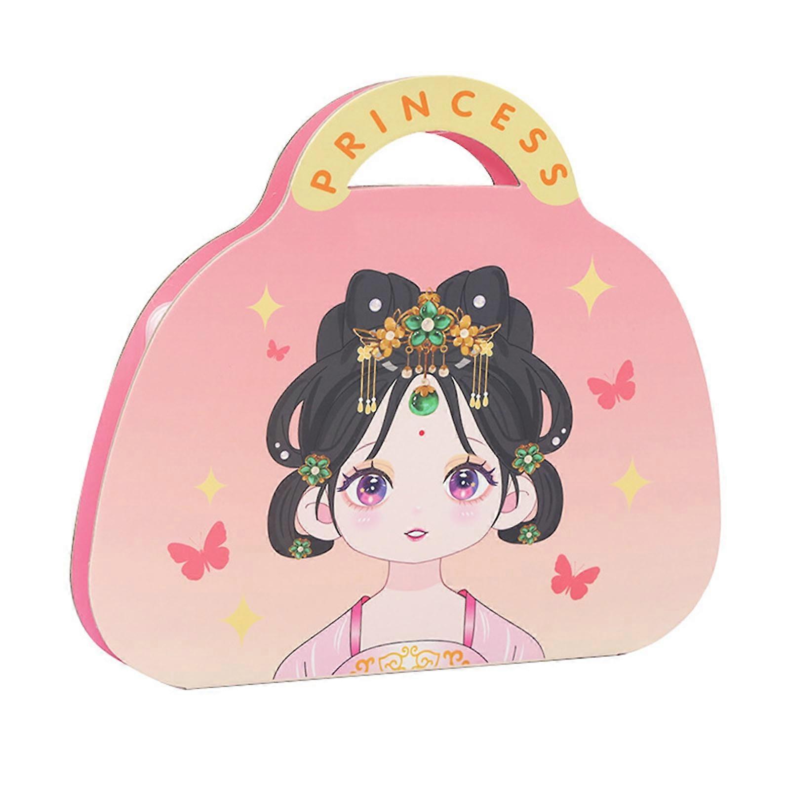 Make Up On Paper Toys For Girls Dress Up Game Set Cart Make Up Game ...