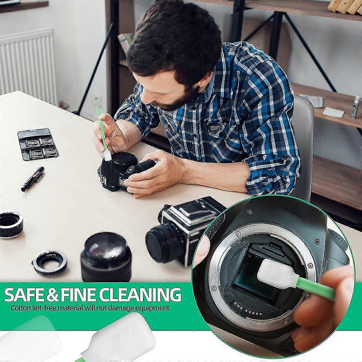 250 Pcs Foam Cleaning Swabs, Lint Free Cloth, Foam Head Swabs, Clean ...