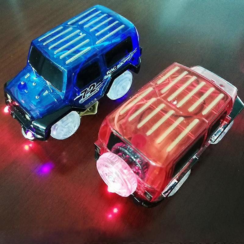 LED light up Cars for Glow Race Track Electric Car Toy Flashing Kid ...