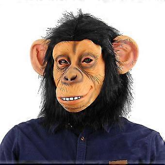 Novelty Monkey Mask Creepy Animal Chimp Gorilla Head Masks Halloween ...