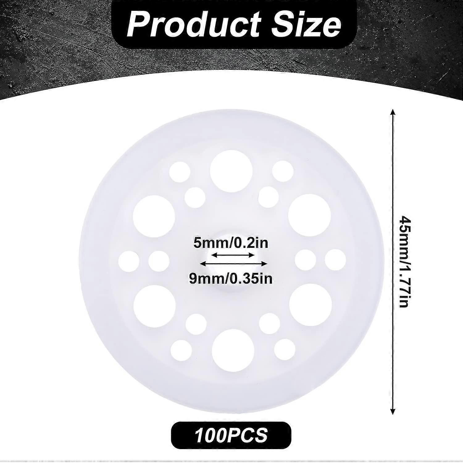 100pcs Plastic Flat Washers, 45mm Plastic Washers Polypropylene Washers ...