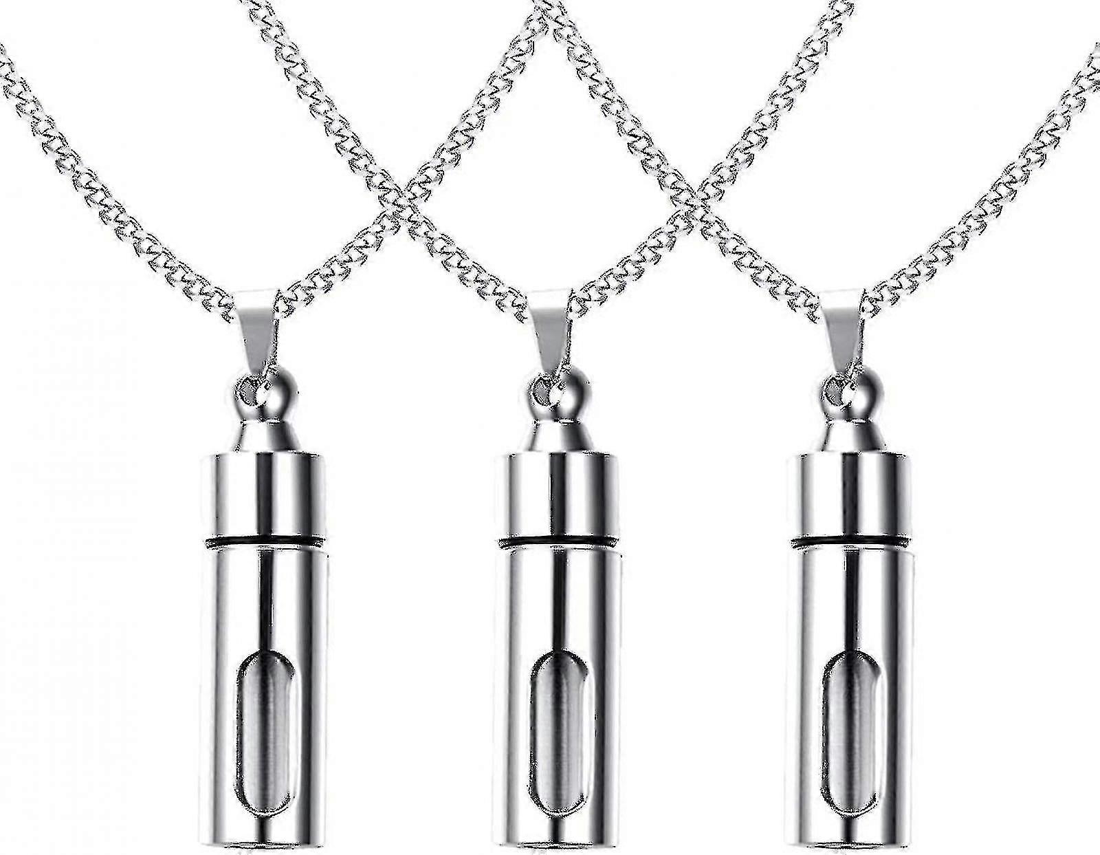 Stainless Steel Glass Container Tube Urn Keepsake Cremation Ashes ...