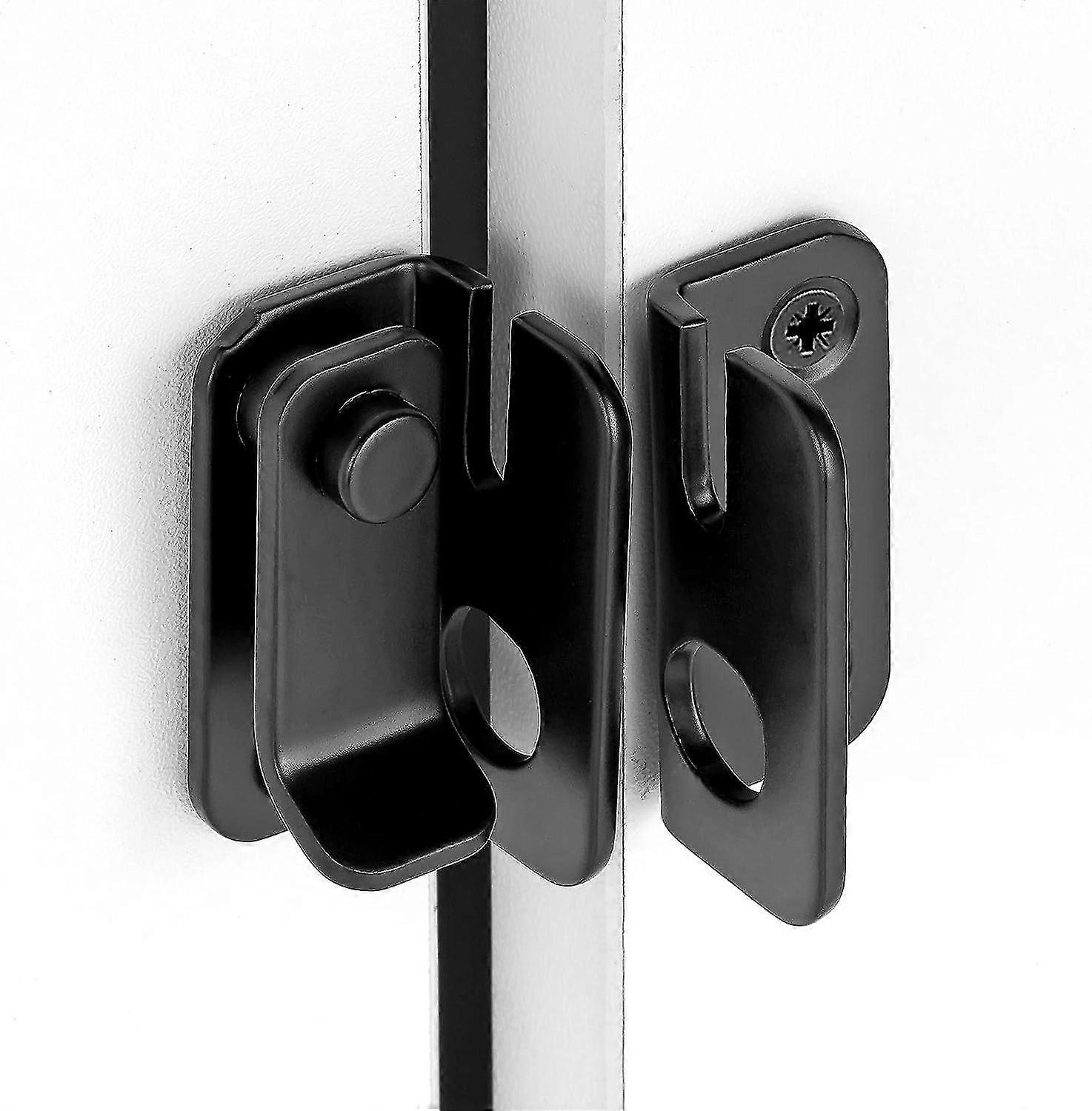 2 Packs Flip Latches181 X 177black Stainless Steel Thickened Heavy Duty ...