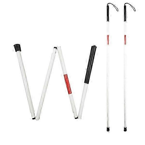 Blind cane, white cane, walking stick for the blind, foldable | Fruugo UK