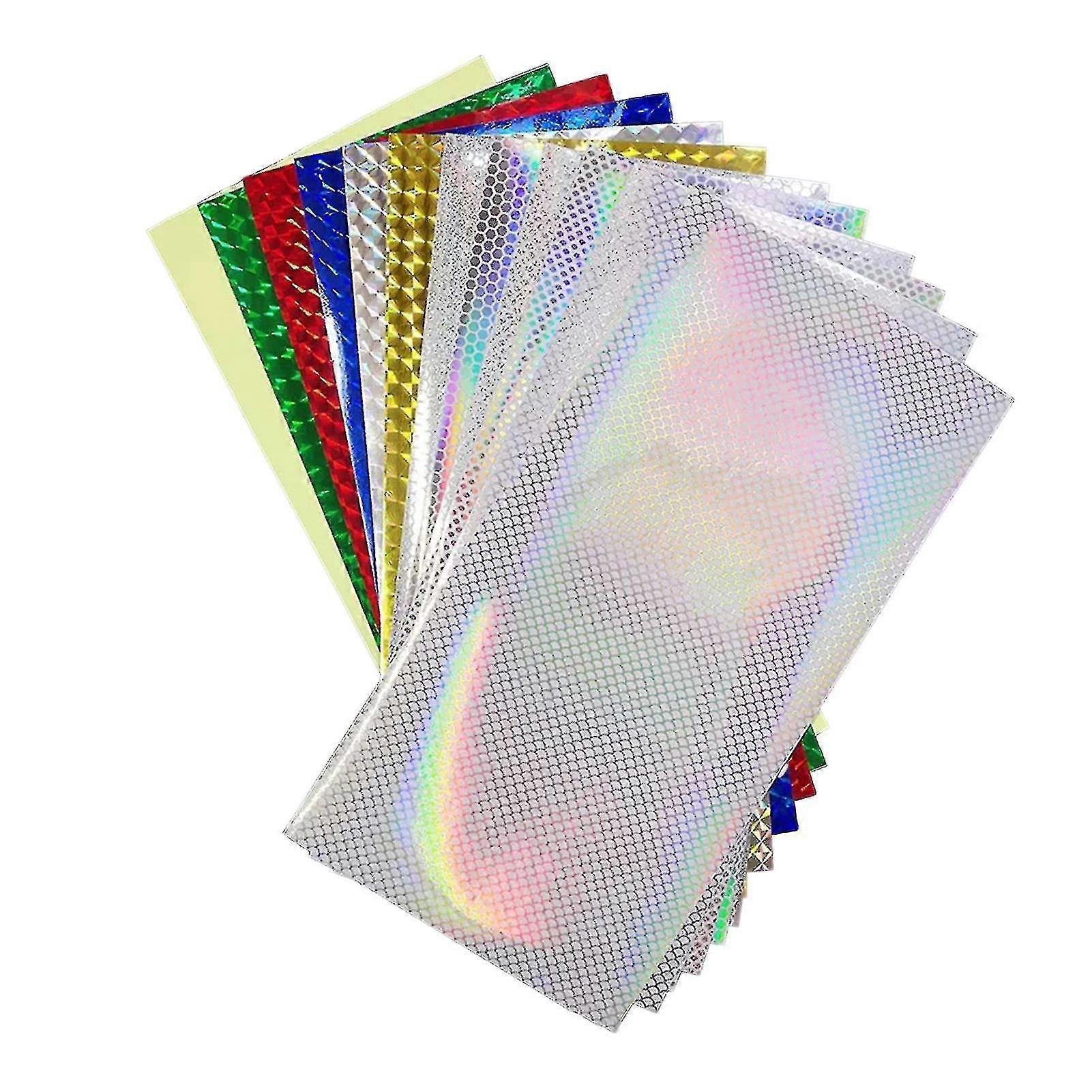 12 Pcs Fishing Lures Sticker Hologrphic Fishing Scales Lure Tape Fly ...