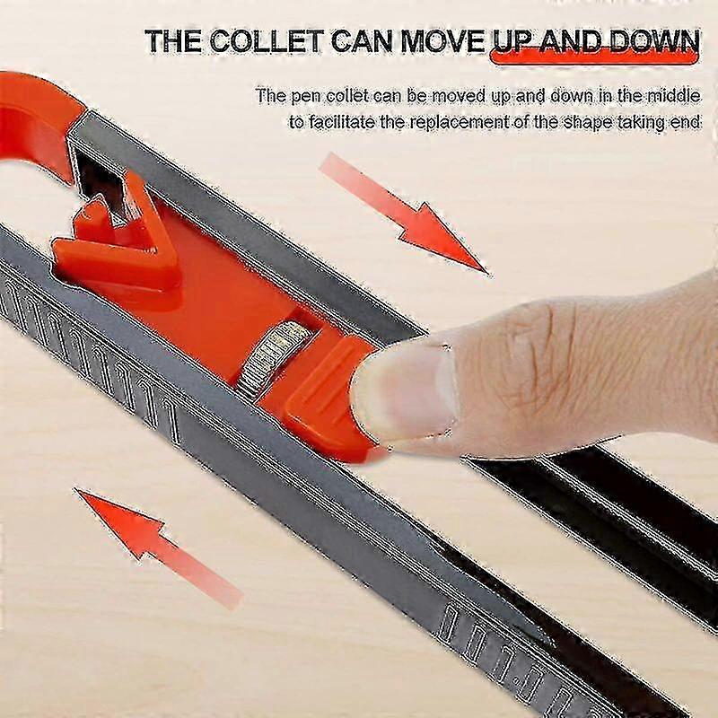 Contour Gauge Ruler With Lock, Profile Tracing Ruler With Pencil ...