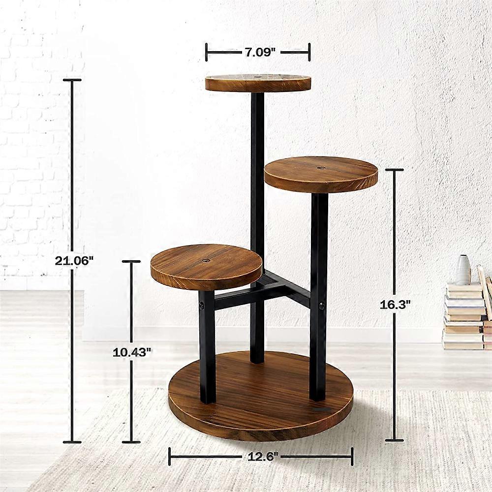 Indoor 3-Tier Plant Stand Corner Tiered Plant Stand for Multiple Indoor ...