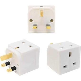 3 Way Triple Plug Adaptor - Multi Plugs Extension Sockets Adapter - UK ...