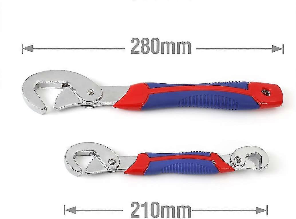 Adjustable Multifunction Nut Wrench Set - 2 Piece Universal Wrench, Hand Tool for Nuts and Bolts ...