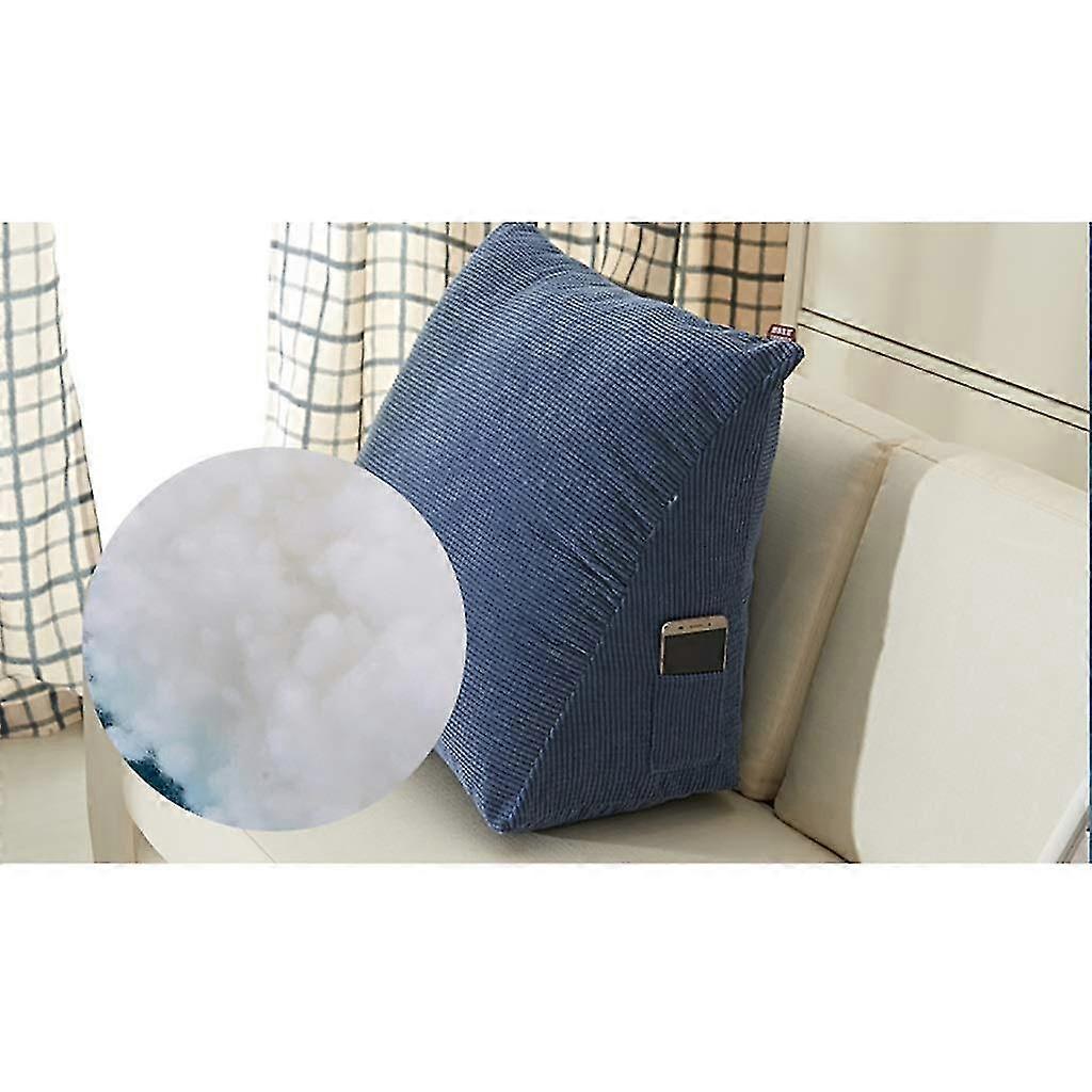 Bedside Back Cushions Large Reading Pillow Triangle Pillow | Fruugo UK