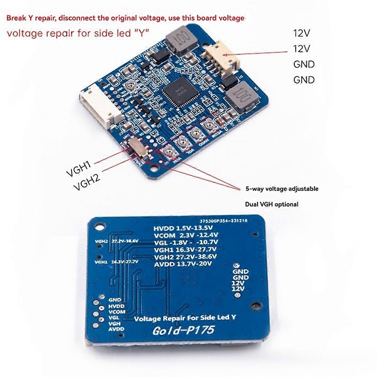 VGH VGL DC Module Repair LCD Panel Broken Y Color Abnormal Horizontal ...